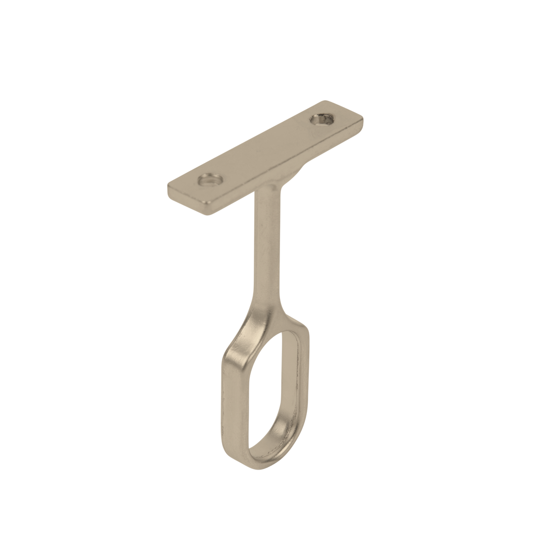 Matte Nickel Oval Closet Rod Center Support | 30×15mm Secure Center ...