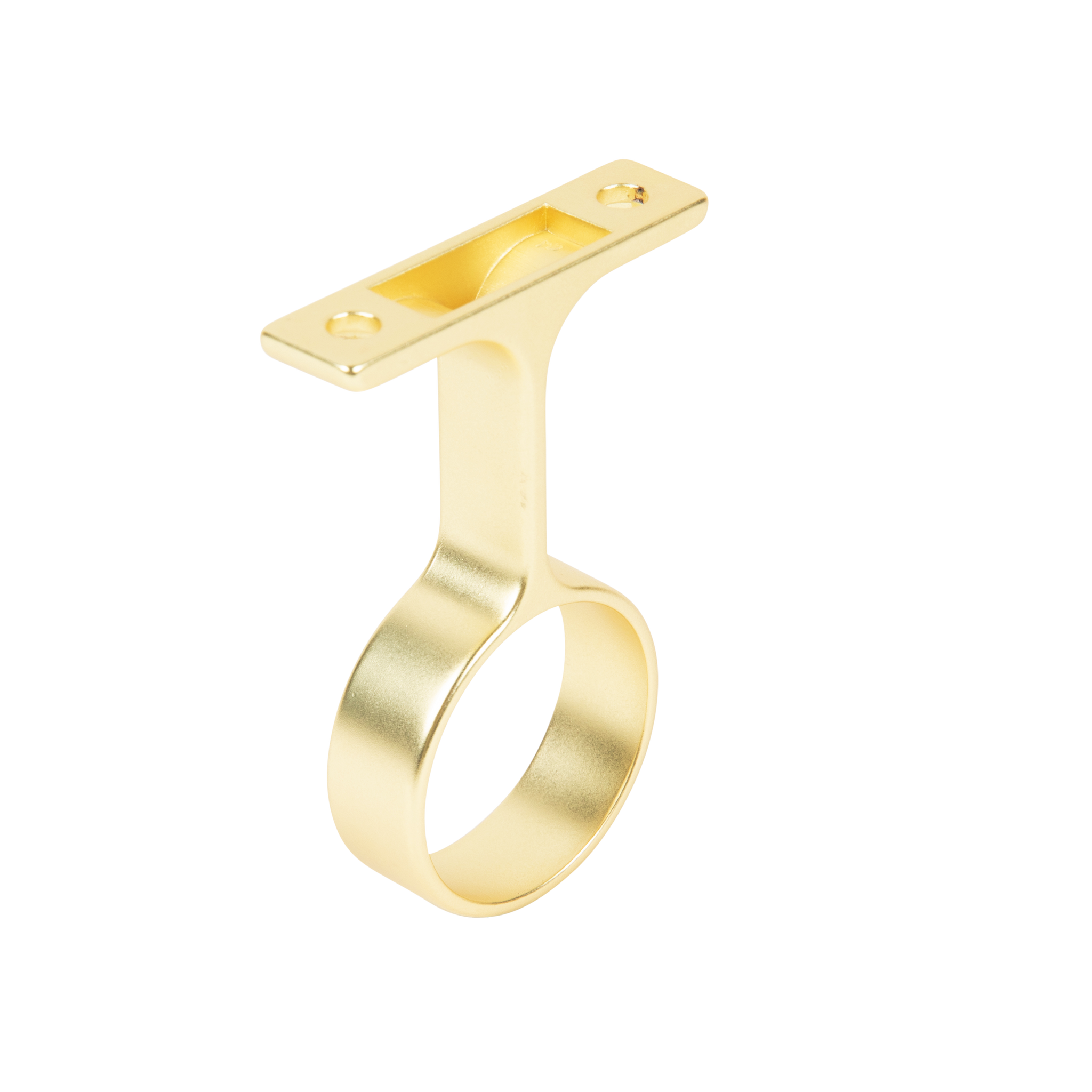 Round Matte Brass Closet Rod Center Support – The Closet Rod Company